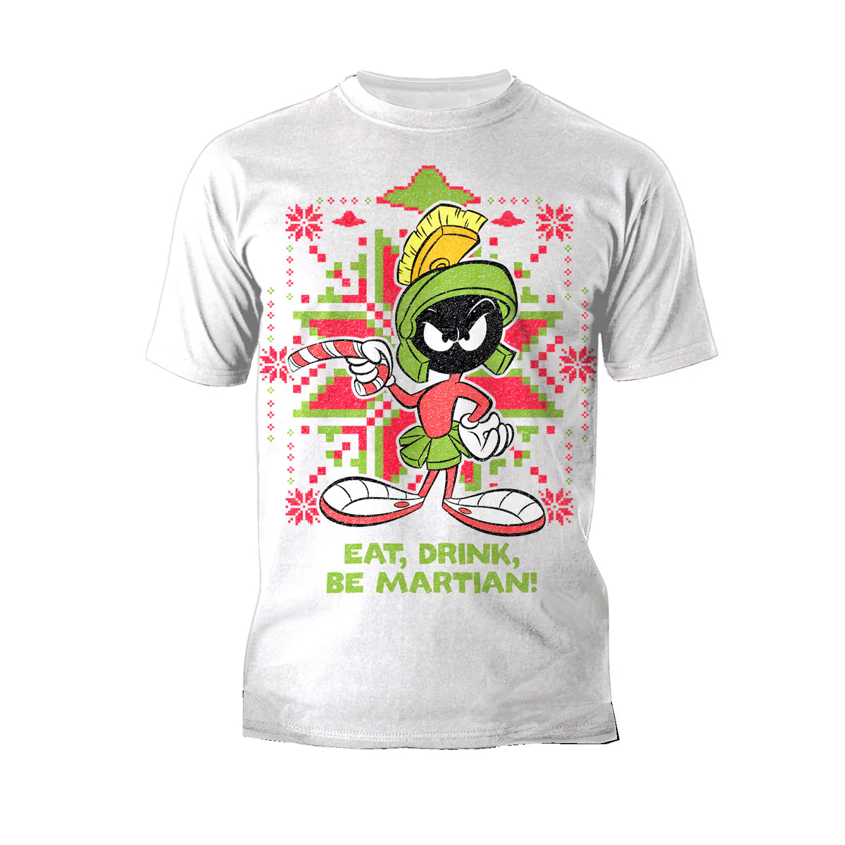 Looney Tunes Marvin Martian Xmas Eat Official Men's T-Shirt ...