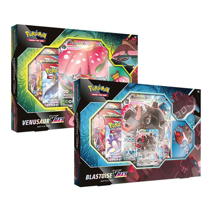 Pokemon Blastoise & Venusaur VMAX Battle Boxes – yellowboxcollectables